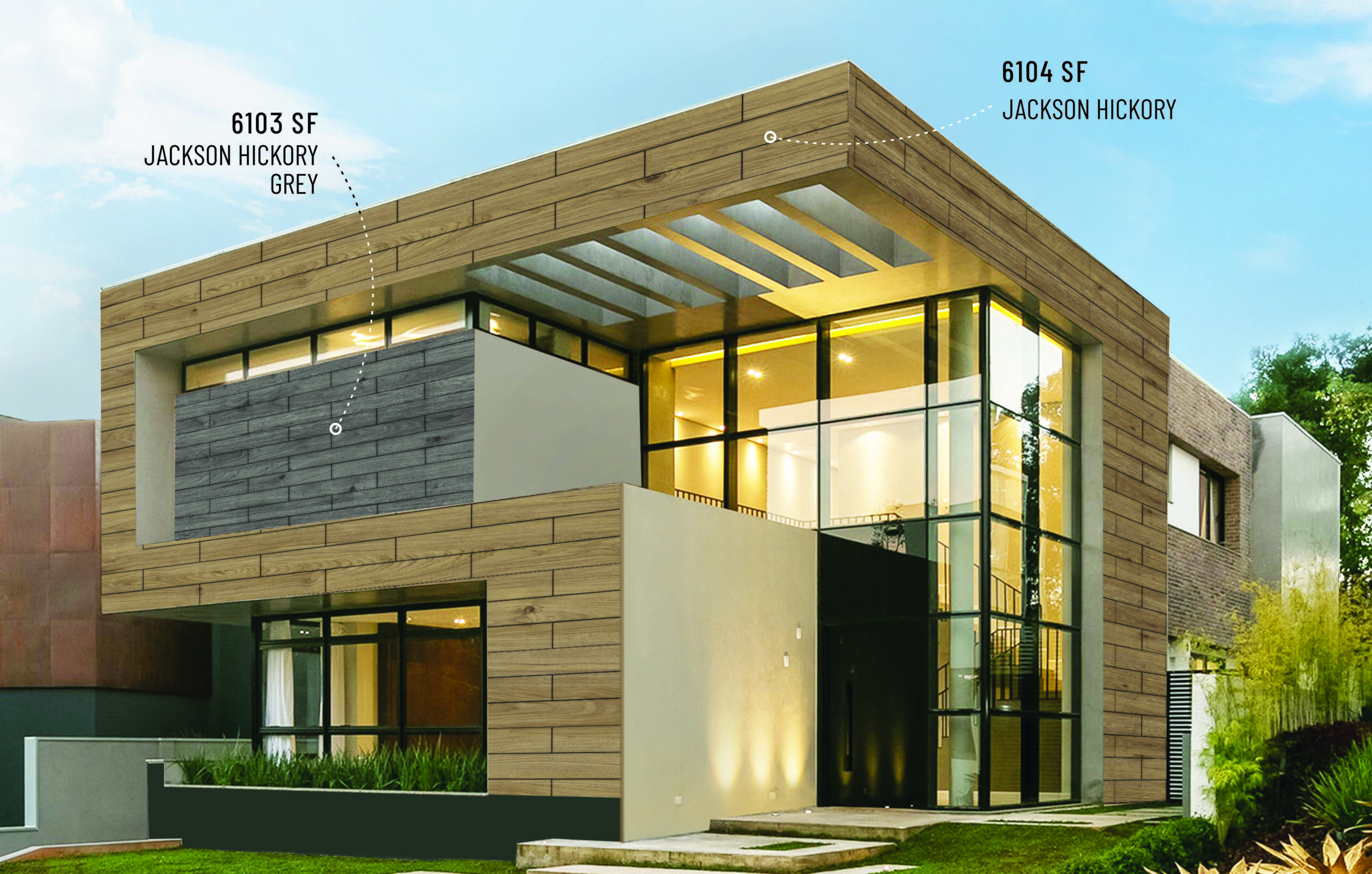 Exterior Laminates Jackson hickory grey 6mm SF-6103