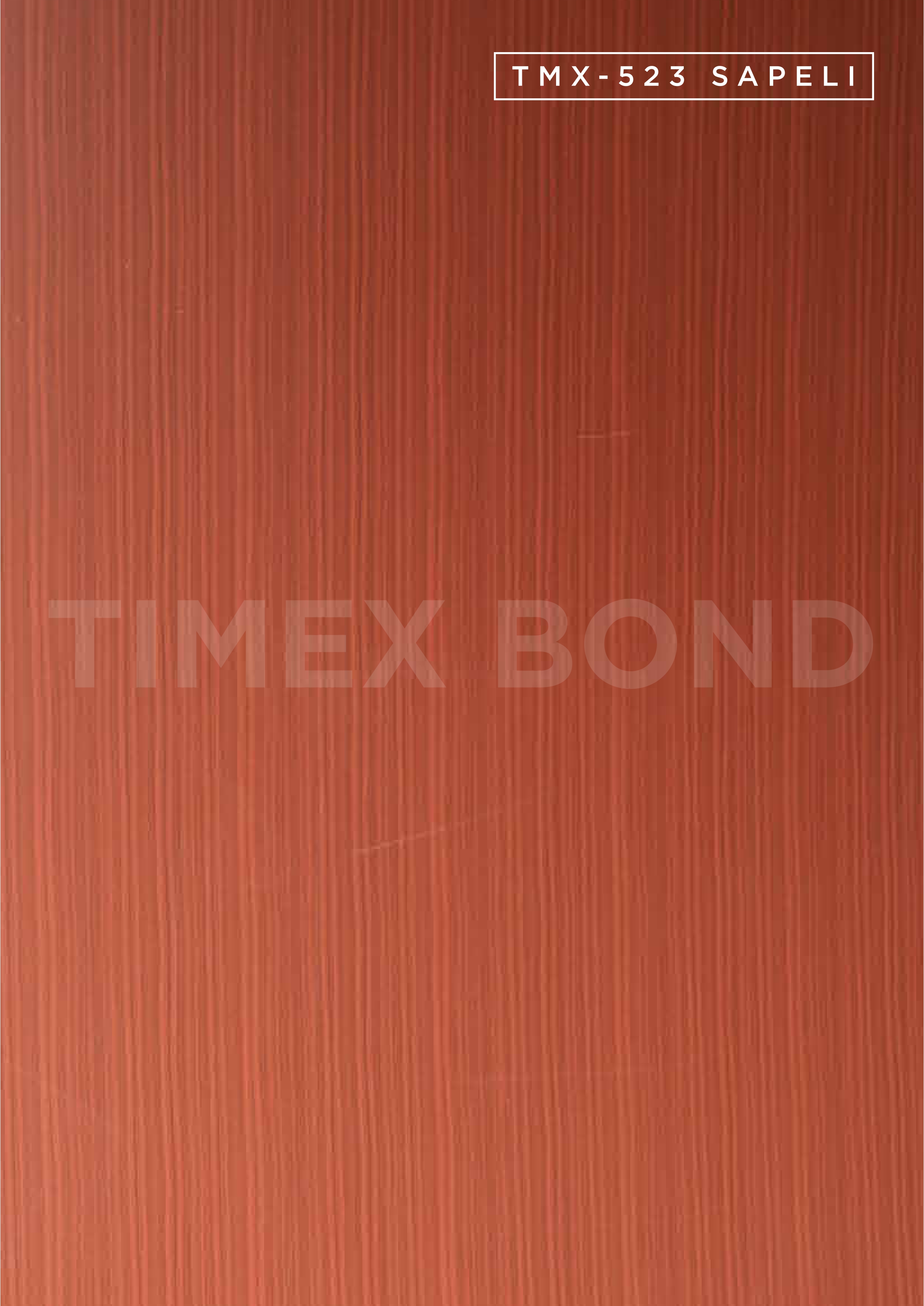 TMX-523 SAPELI wooden texture Aluminum Composite Panel (ACP Sheet) by Timex. 3 MM
