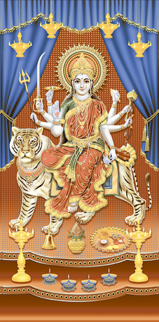 Livolla Lord ambaji maa poseter art 81 600 x 1200MM