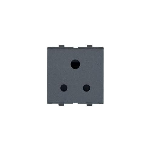 Anchor Penta 6A 3pin Round Socket w/o Shutter 2 Module ISI 65208