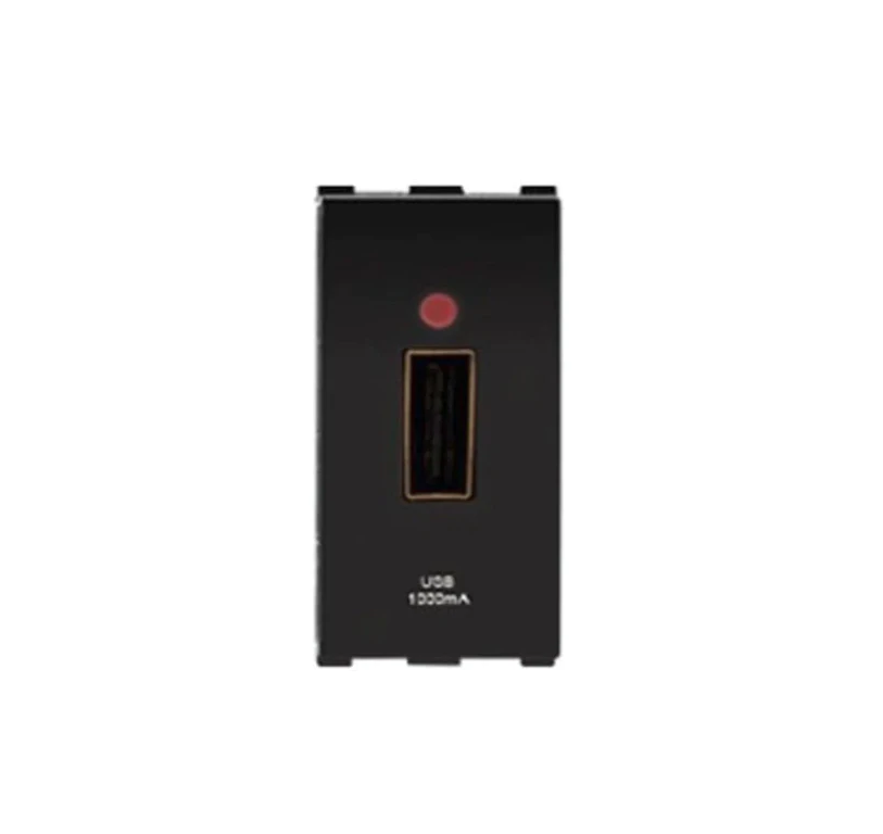 Anchor Roma plus USB-A Charger Single Port(2.1A 5V DC) 1 Module (CRS ...