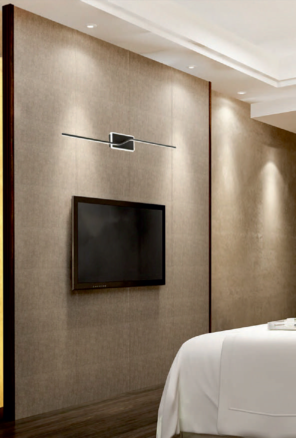 Neptune Simple Linear Rectangle LED Fashion Wall Light 9018/S